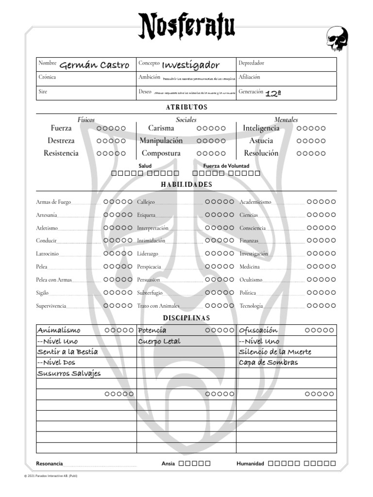 Nosferatu. Germán Castro | PDF