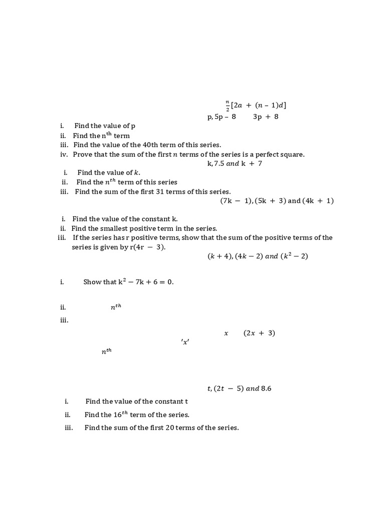 Arithmetic and Geometric Progressions Explained | PDF | Interest ...