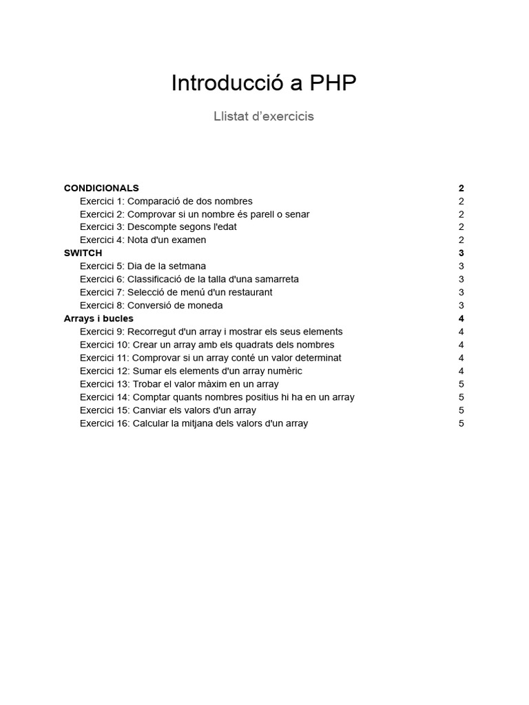 Pràctica 1 - Prèvia | PDF