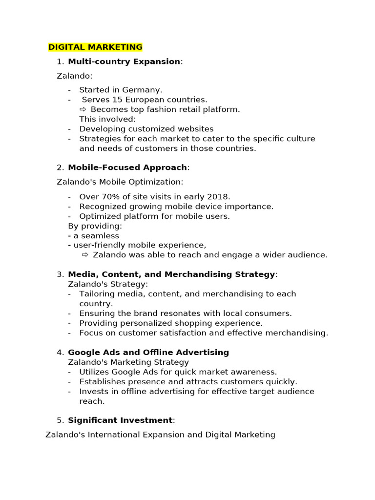 Zalando - Digital | PDF