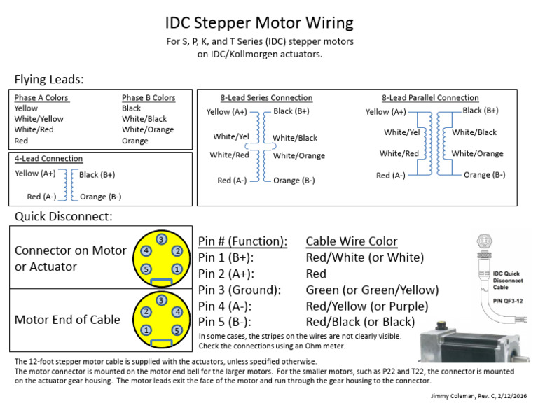 IDC Stepper Motor Wiring - RevC | PDF | Electronics | Equipment