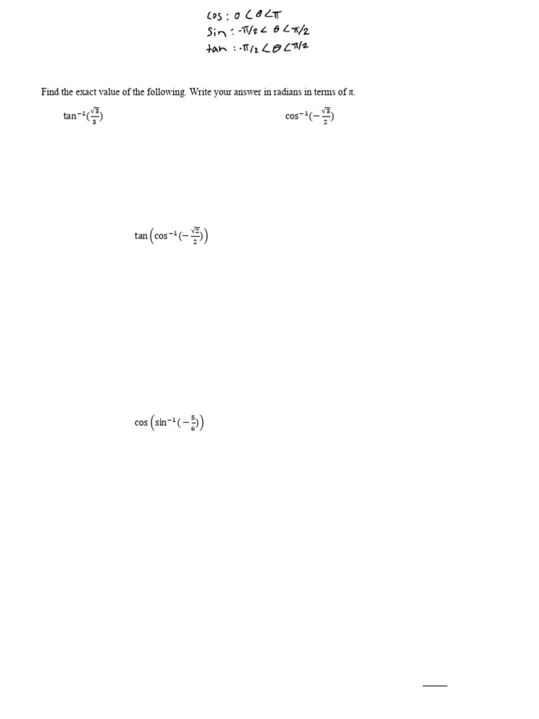 Pre Calculus Review Sheet | PDF | Trigonometric Functions | Geometry