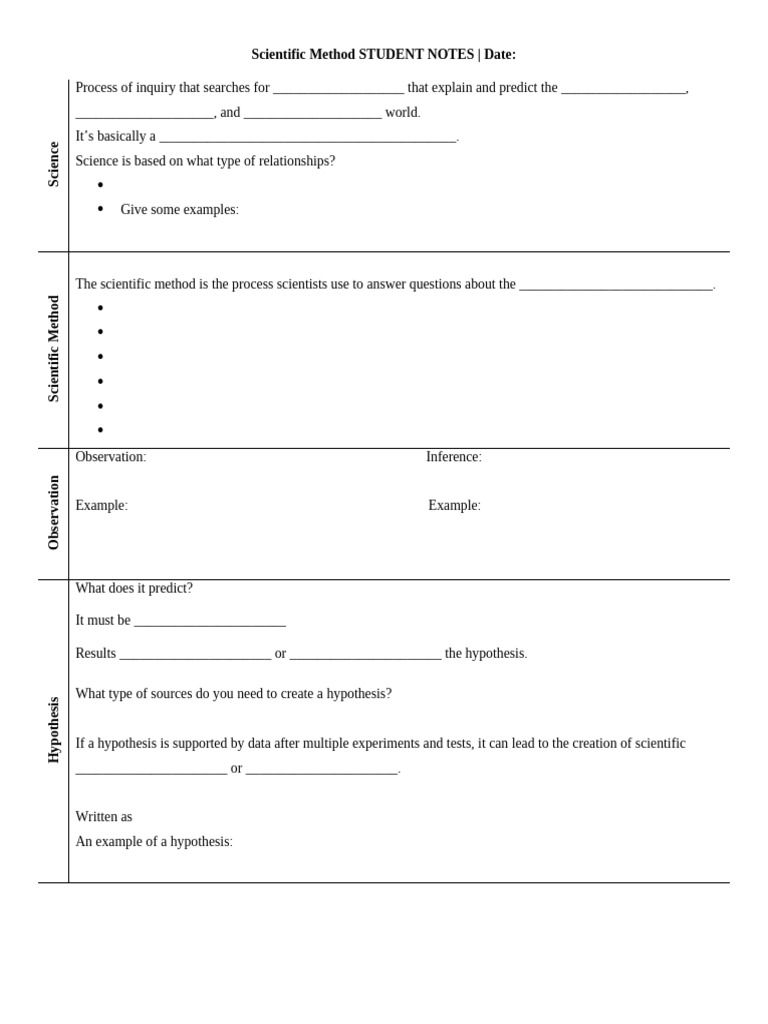 Scientific Method Overview for Students | PDF | Scientific Method ...