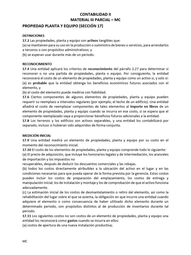 Guia III Parcial CONTABILIDAD FINANCIERA 2 | PDF | Activo intangible | Depreciación