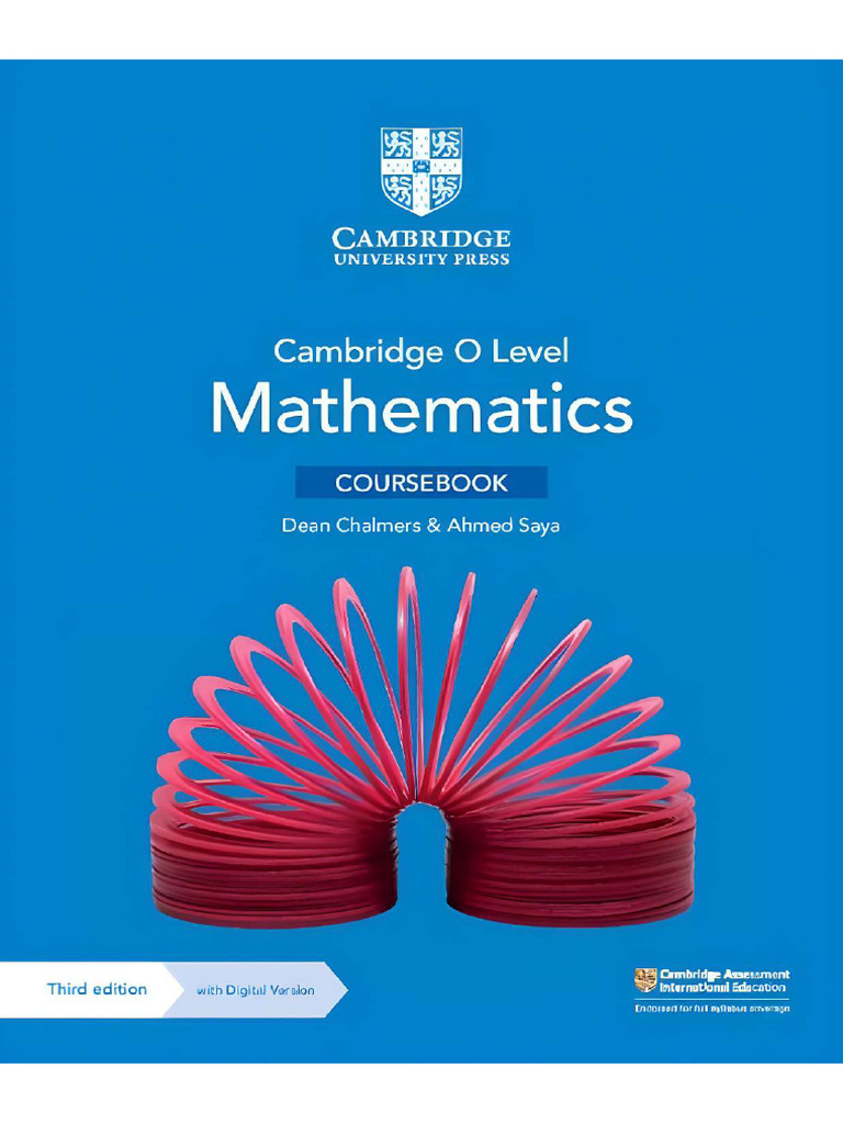 O Level Mathematics Coursebook Ahmed Saya | PDF | Home & Garden