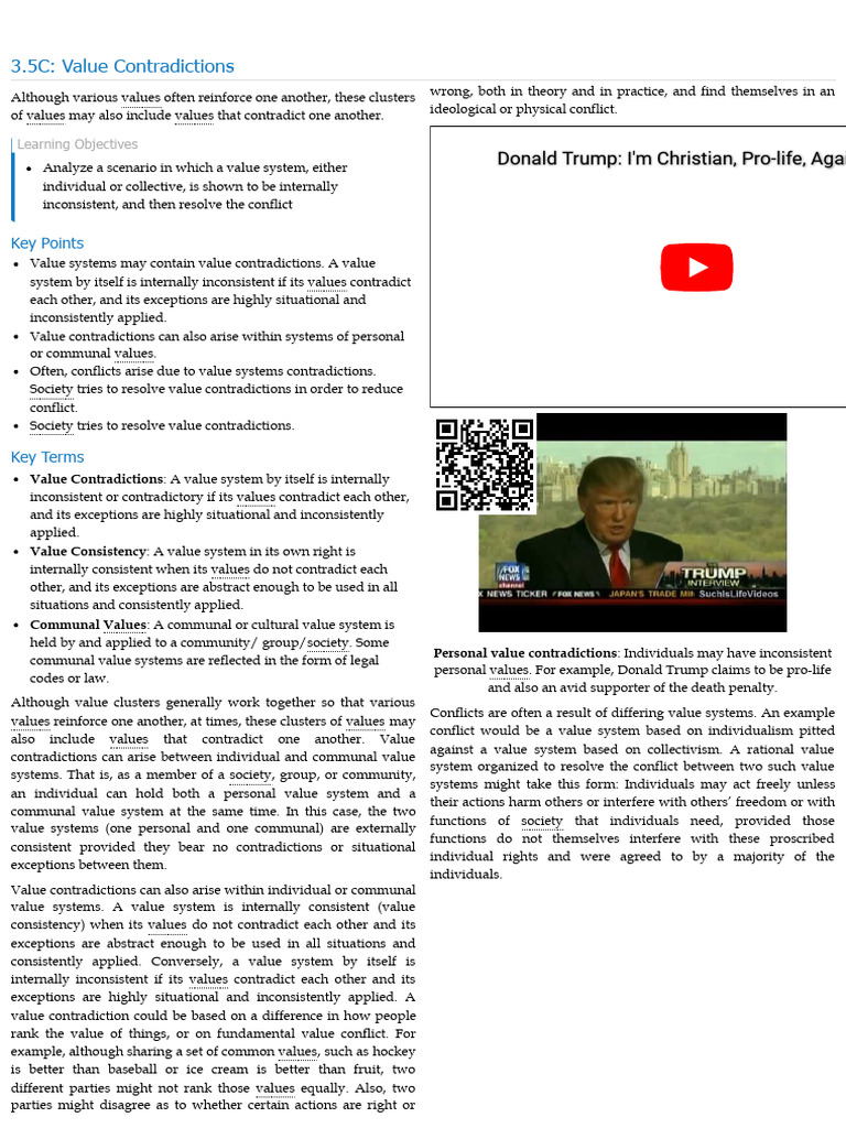 4.personal & Communal Values | PDF | Contradiction | Social Psychology
