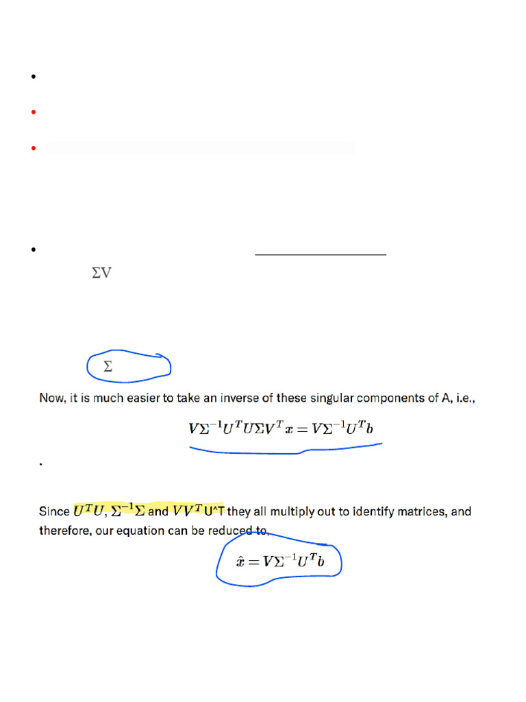 Lecture 8 Pseudo-Inverse of A Matrix | PDF | Teaching Methods & Materials