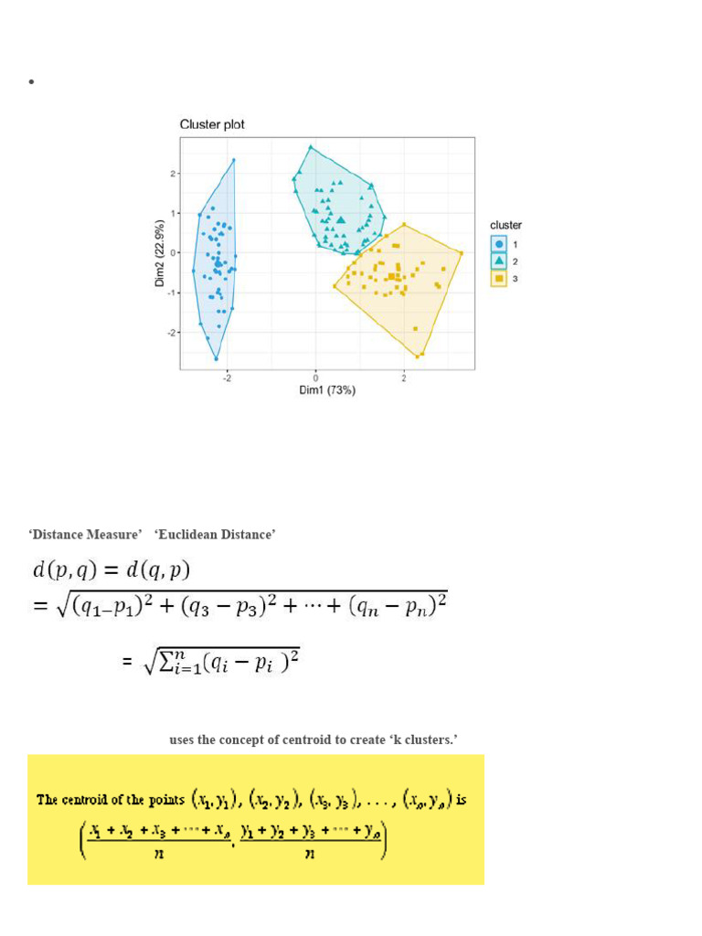 Lecture 11 K Means Clustering Pdf Cluster Analysis Applied Mathematics