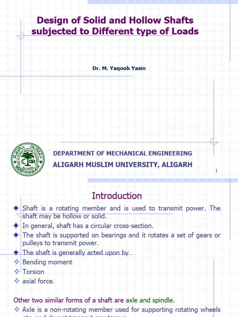 Shaft design | PDF | Axle | Strength Of Materials