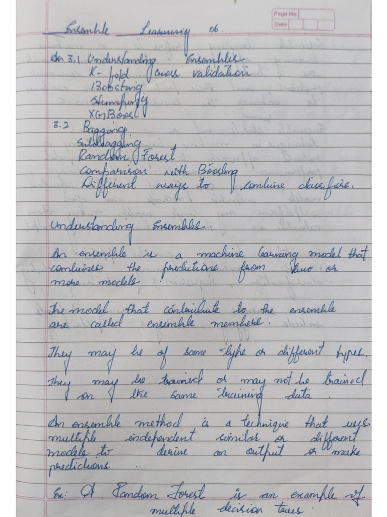 ML Ensemble Learning | PDF