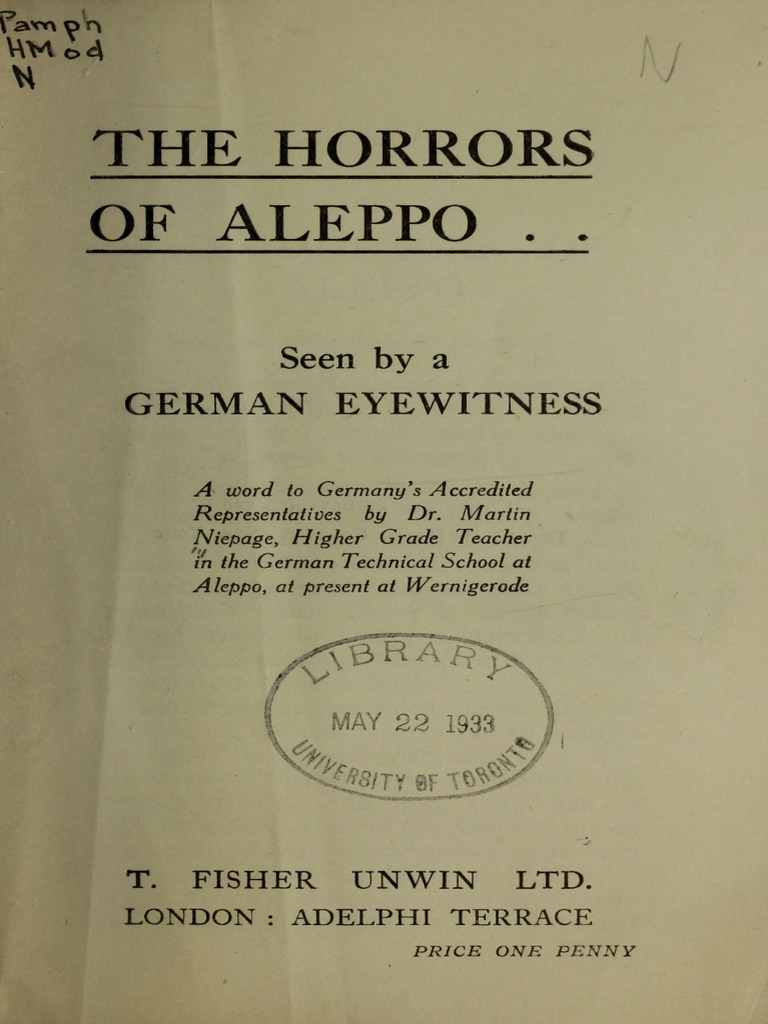 Horrors of Aleppo 1916 Armenians | PDF | Turkey