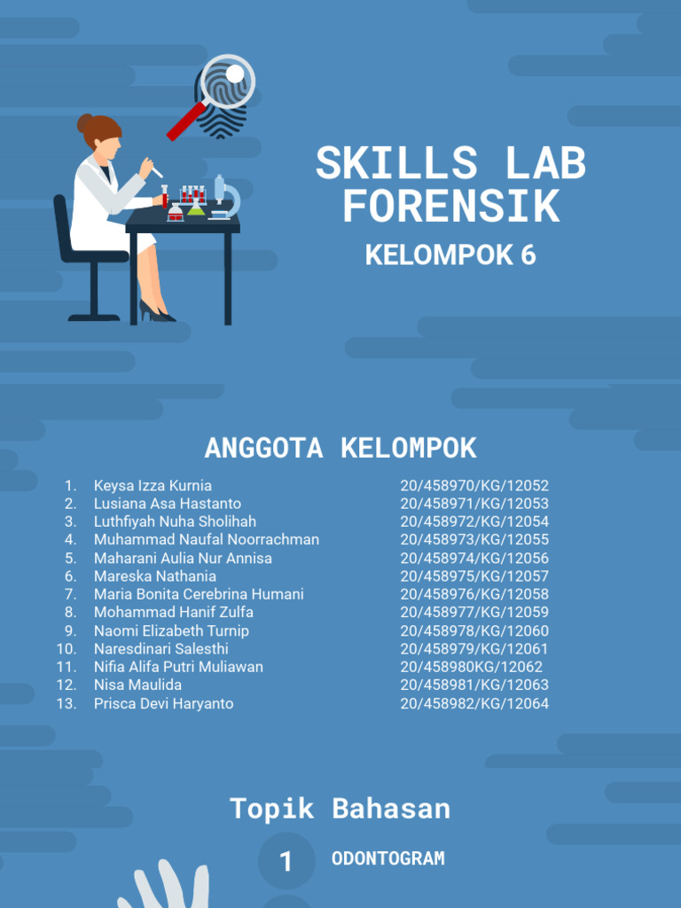 Profil Anggota Kelompok Forensik | PDF