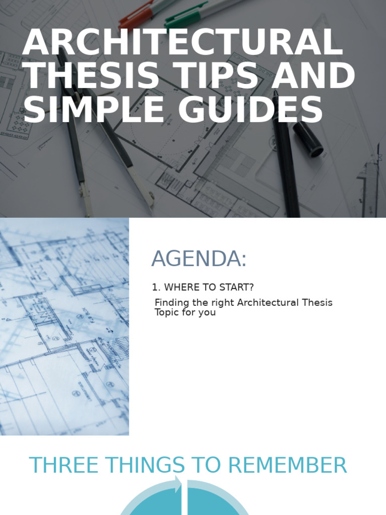 Architectural Thesis Tips and Simple Guides | PDF | Sustainability | Design