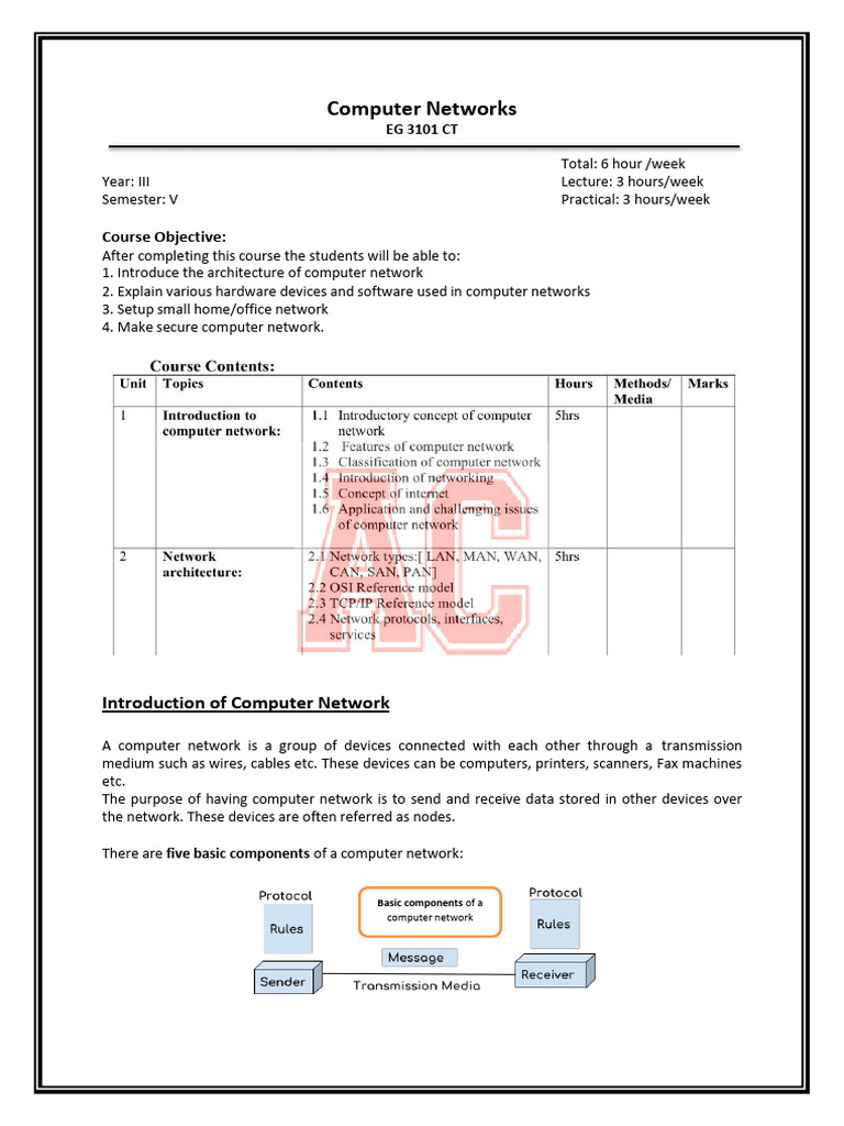 Computer Network Note WWW - Arjun00.com - NP | PDF | Computer Network | Internet Protocol Suite