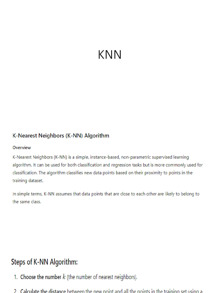KNN | PDF