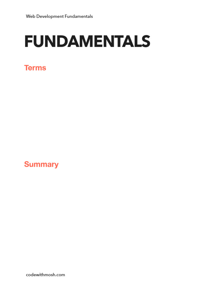 10 Summary | PDF | Html | World Wide Web