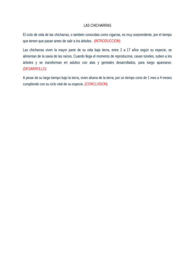 Las Chicharras | PDF