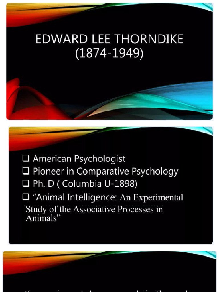 Thorndike S | PDF