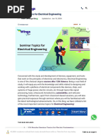 EEE - List of Seminar Topics | PDF | Electric Power Transmission ...