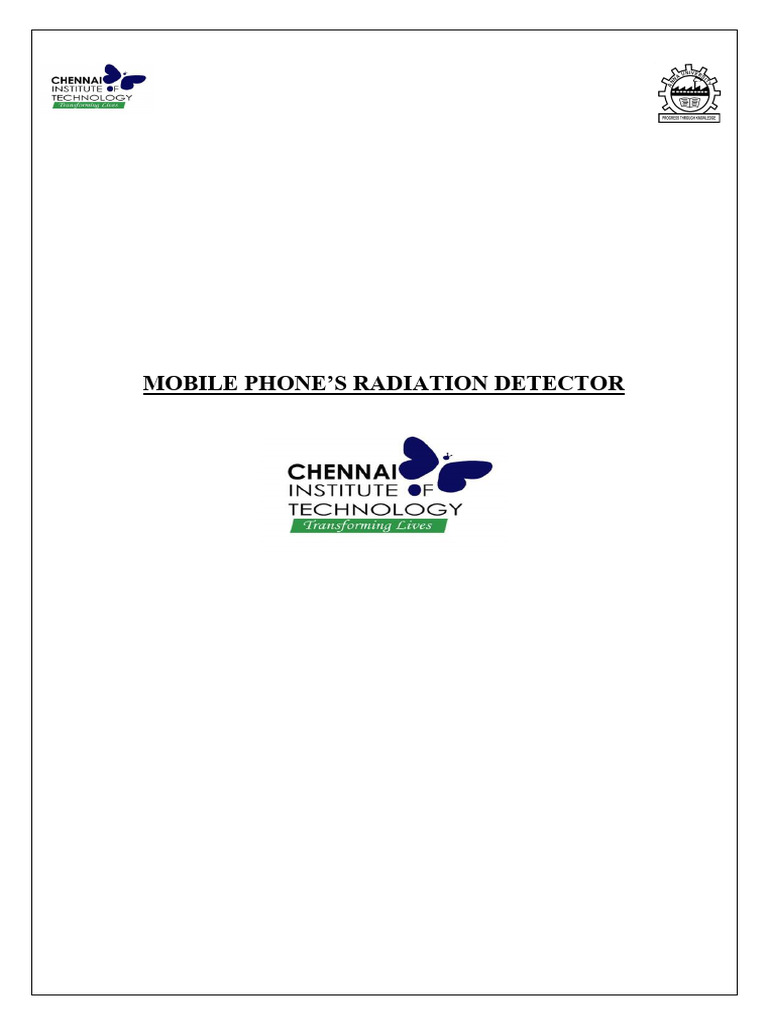 Mobile Radiation Detector Project Report | PDF | Capacitor | Light ...