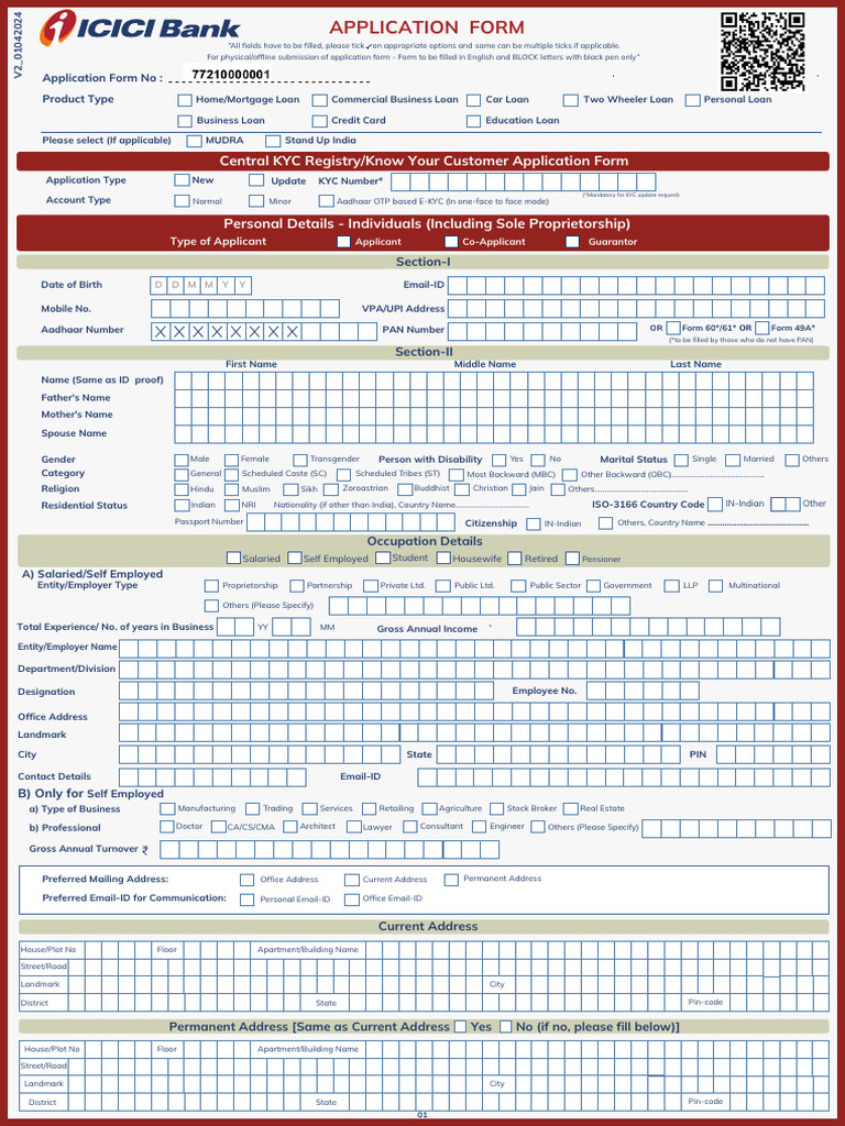 Home Loan Application Form | PDF | Loans | Banks