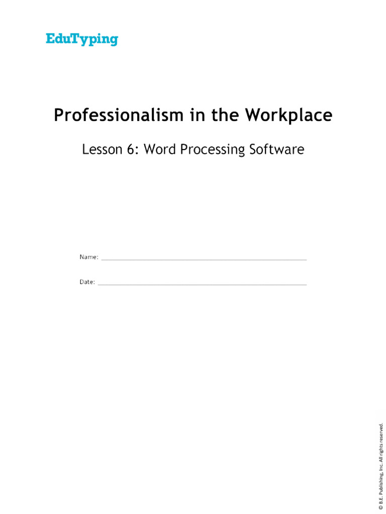 PRO Lesson 6 | PDF