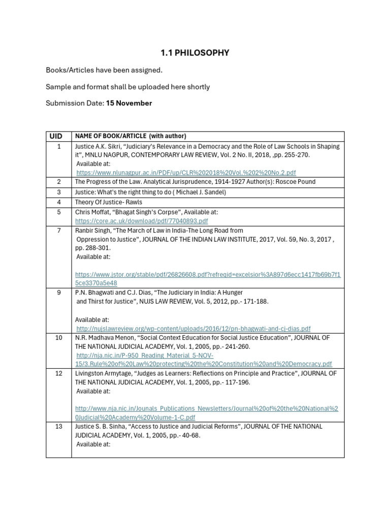 Law Students' Reading List | PDF | Argument | Human Migration
