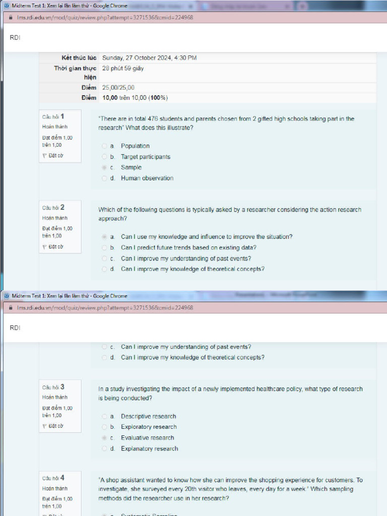 Nhap Mon Nghien Cuu Khoa Hoc - Mid1 | PDF