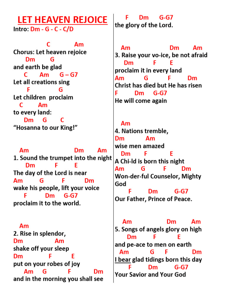 Let Heaven Rejoice | PDF