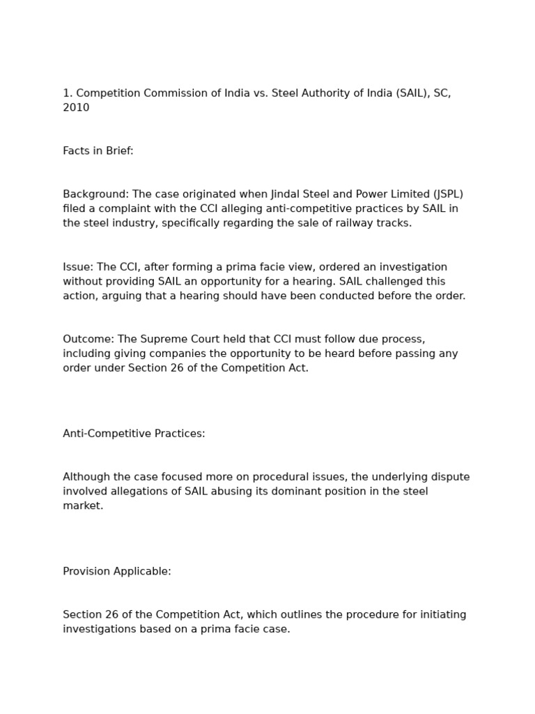 Competition Case Study Pranitha Suresh 2312555 | PDF | Price Fixing ...