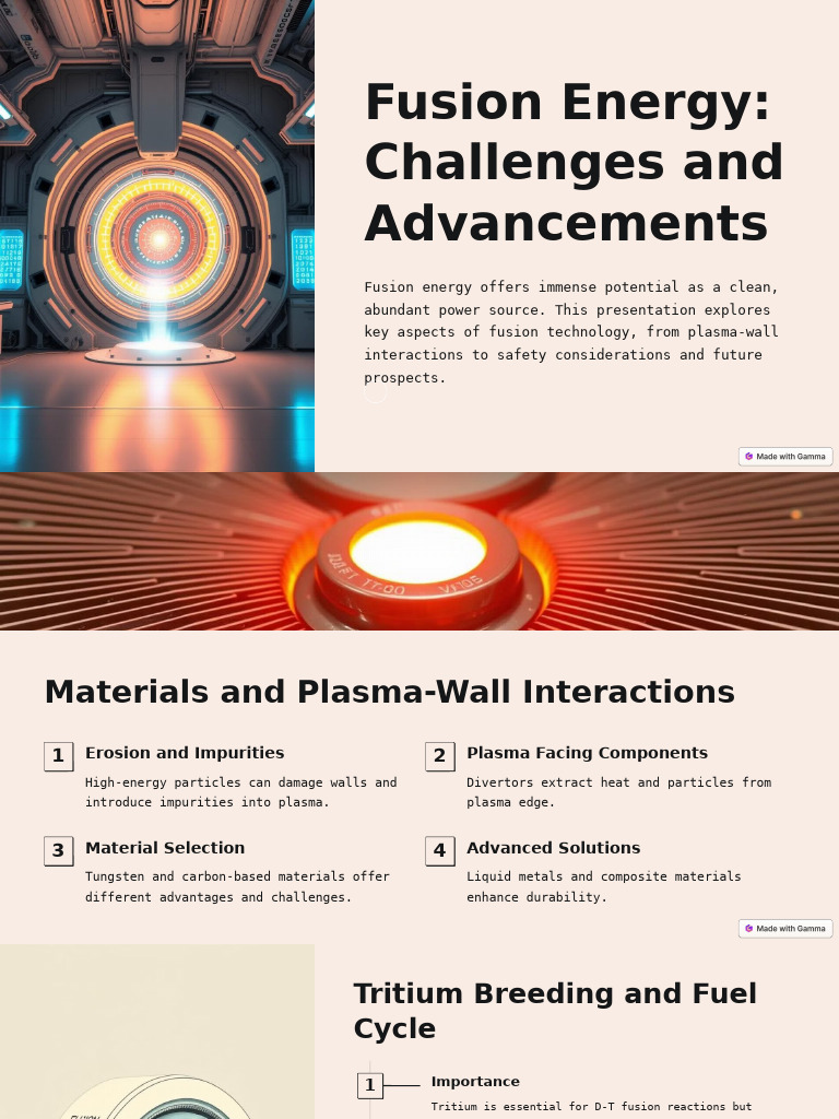 Fusion Energy: Challenges & Innovations | PDF | Fusion Power | Nuclear ...