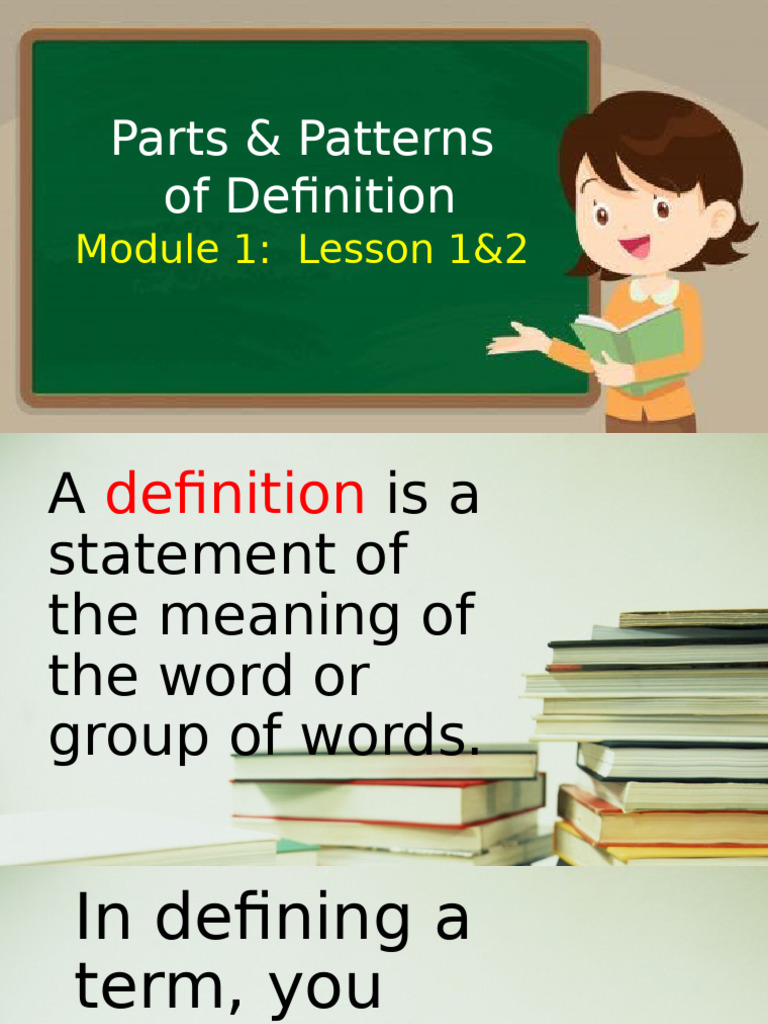 Q2 L1 Parts of A Definition | PDF