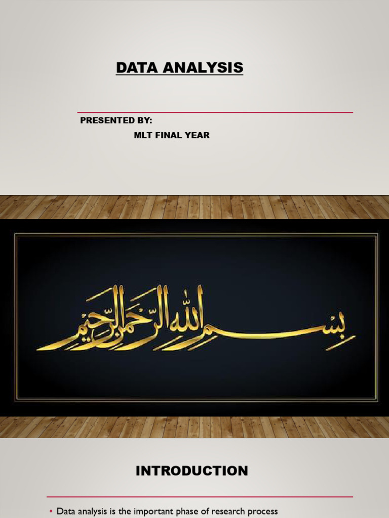 DATA ANANLYSIS MLT Final Year | PDF | Level Of Measurement | Statistics