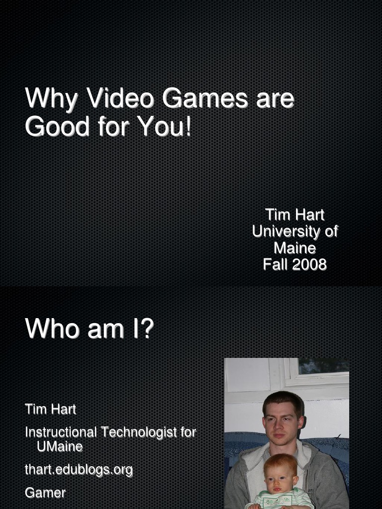 Why Video Games Are Good For You | PDF | Video Games | Leisure