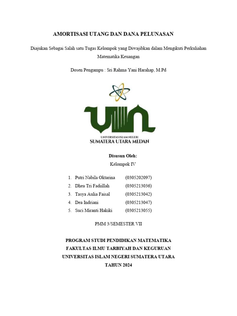Amortisasi Utang dan Dana Pelunasan | PDF