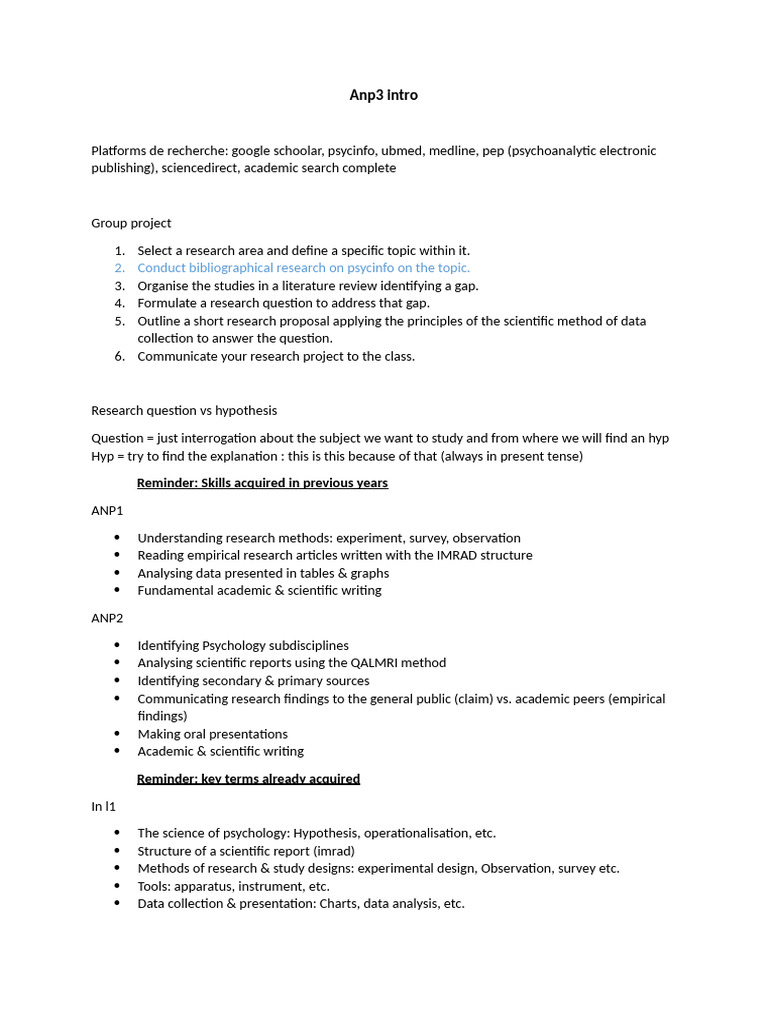 Anp1 - Intro | PDF | Evidence | Inquiry