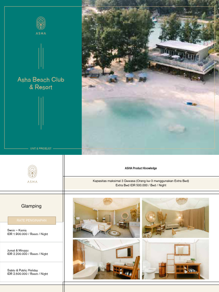 Asha Beach Club & Resort Pricing Guide | PDF | Foods
