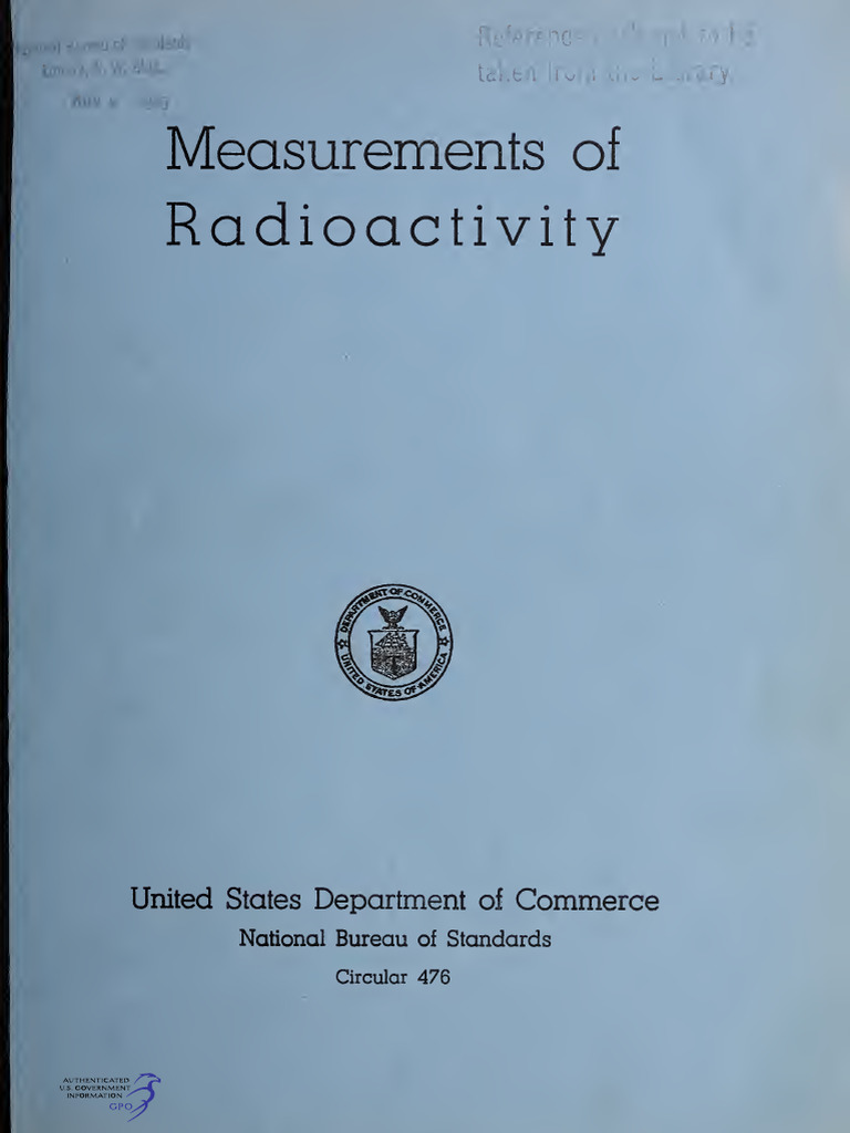 Govpub C13 | PDF | Radioactive Decay | Gamma Ray