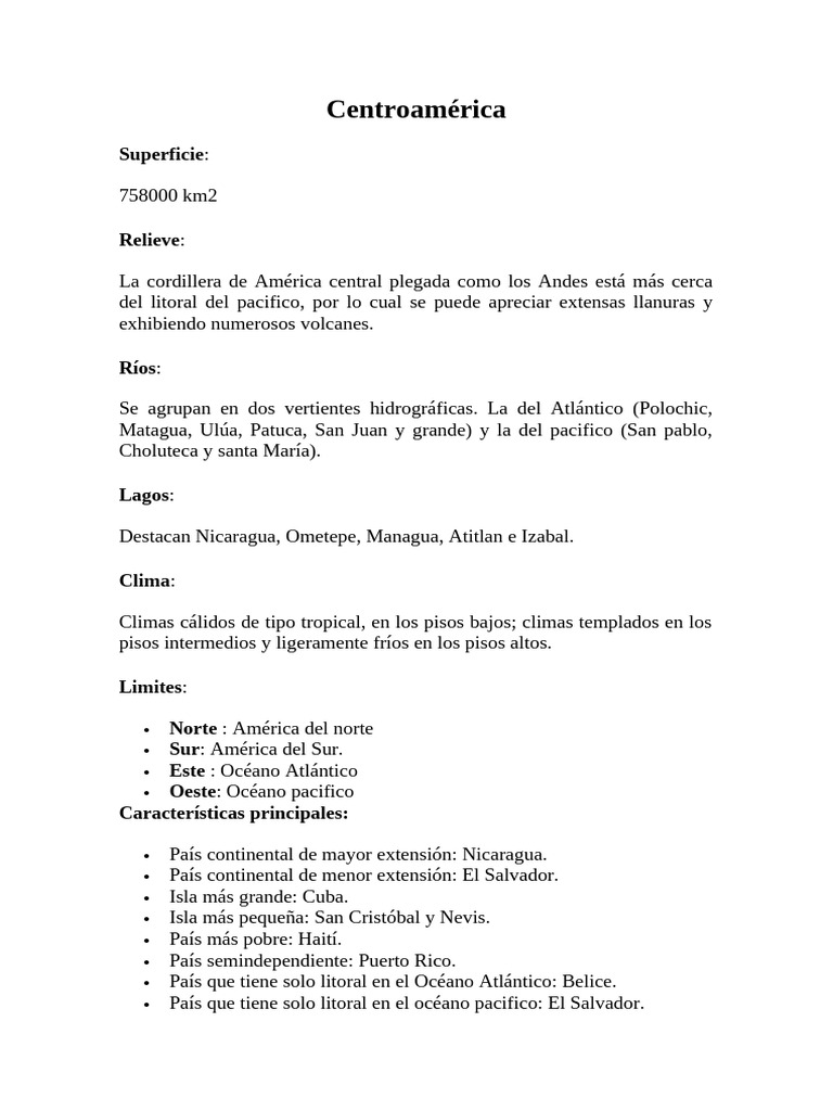 Centroamérica | PDF | Centroamérica | Américas