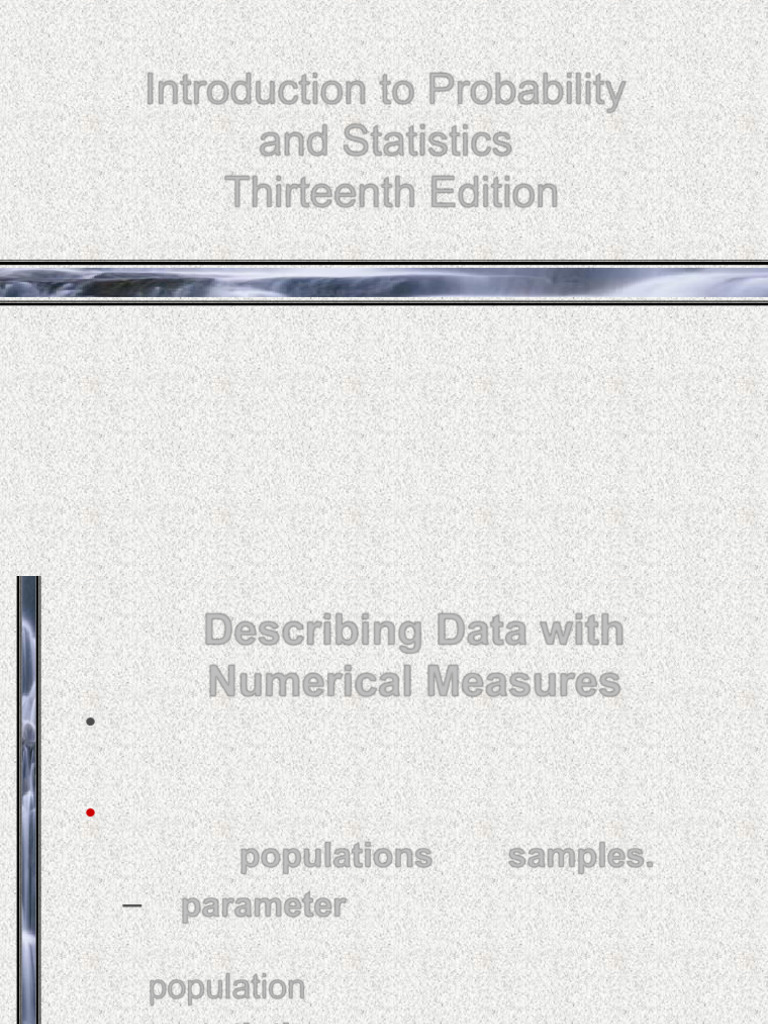 Chapter 2 | PDF | Mode (Statistics) | Arithmetic Mean