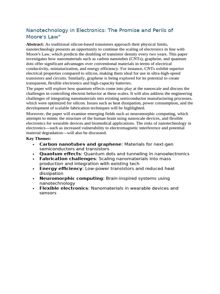 Nano 4 | PDF | Science & Mathematics | Technology & Engineering