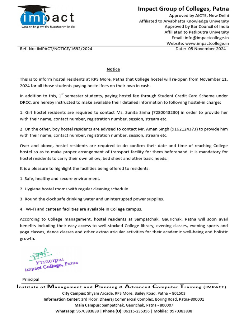 Hostel Notice | PDF | Business