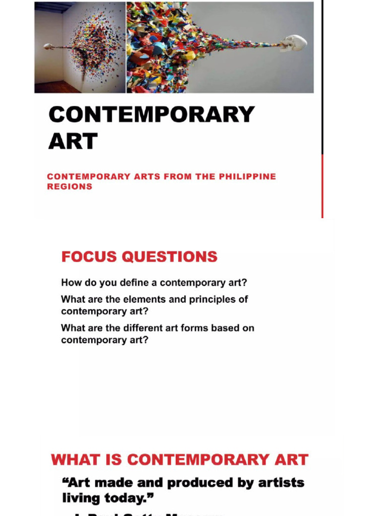 Elements and Principle of Contemporary Art | PDF