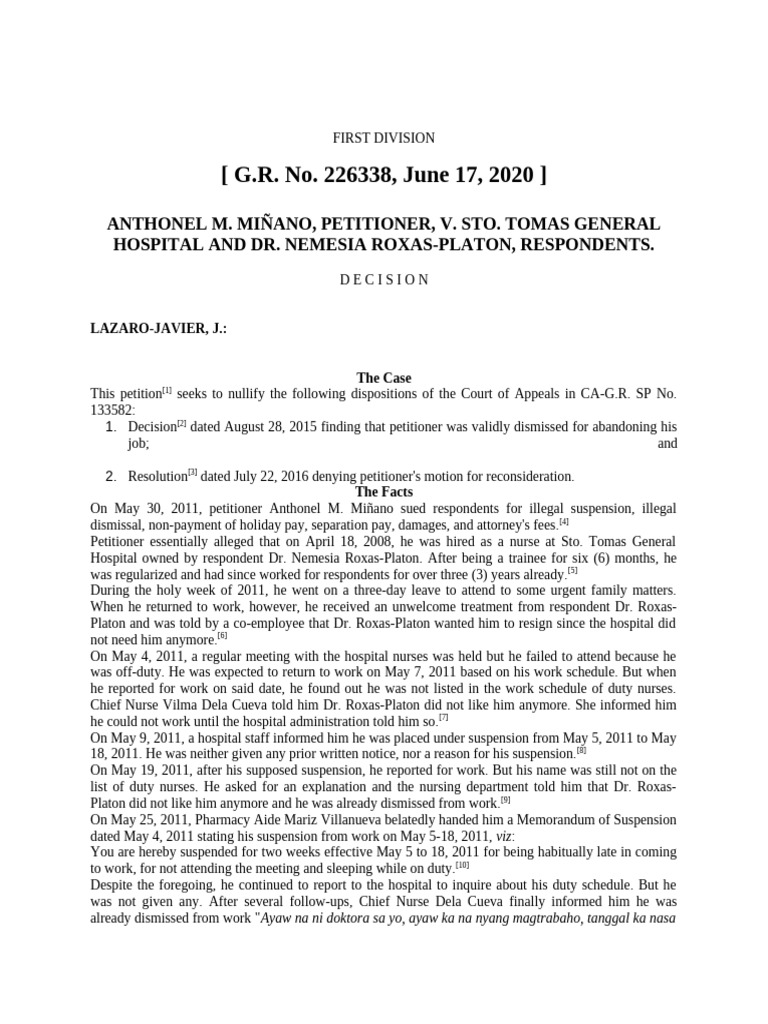 G.R. No. 226338, June 17, 2020 | PDF | Complaint | Appeal