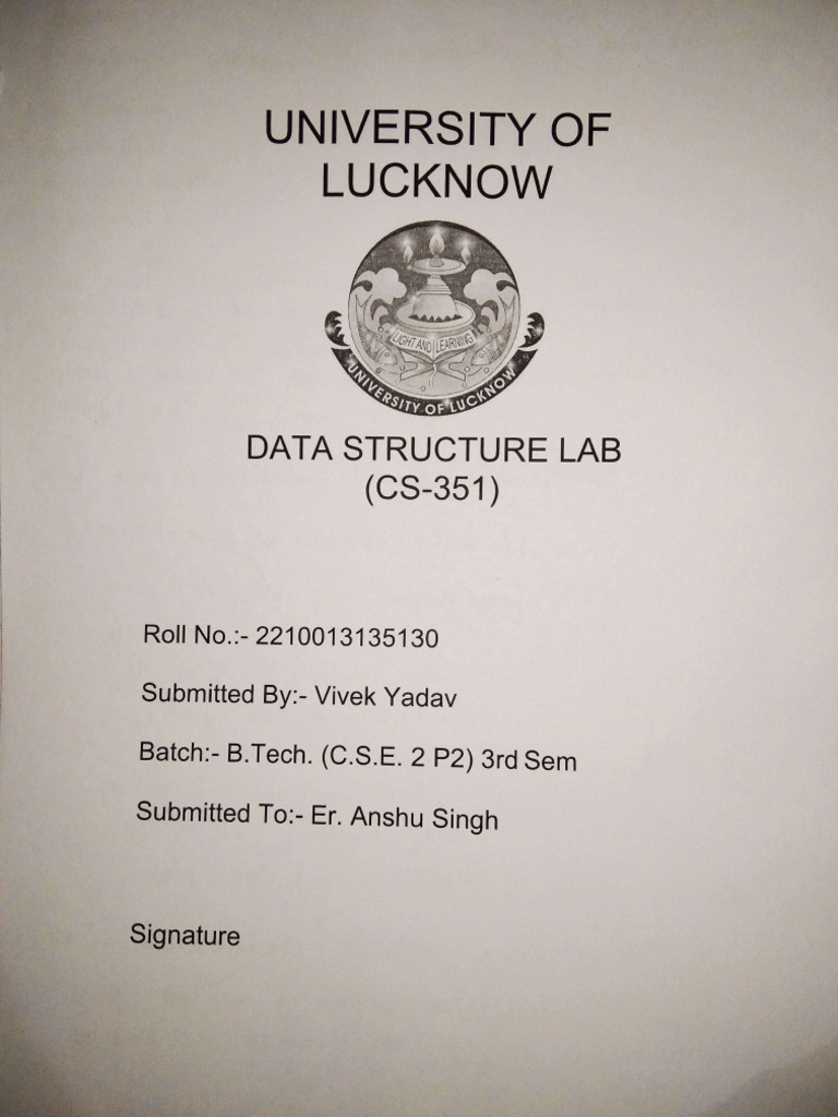 DSA Practical File | PDF