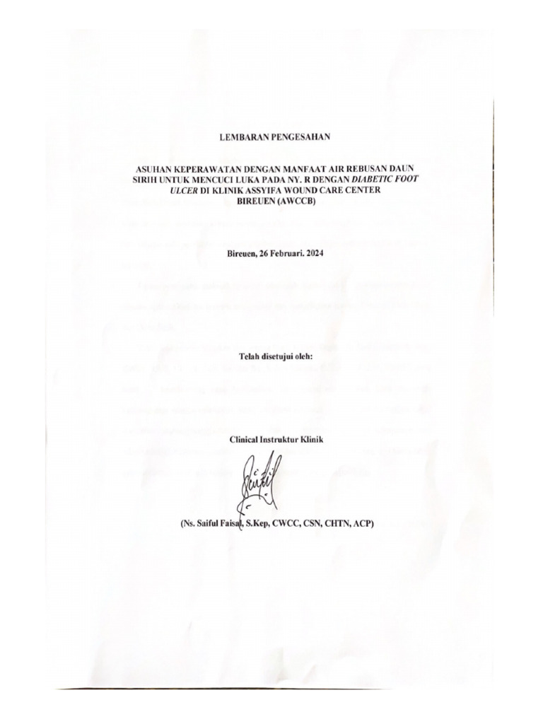 Lembaran Pengesahan | PDF