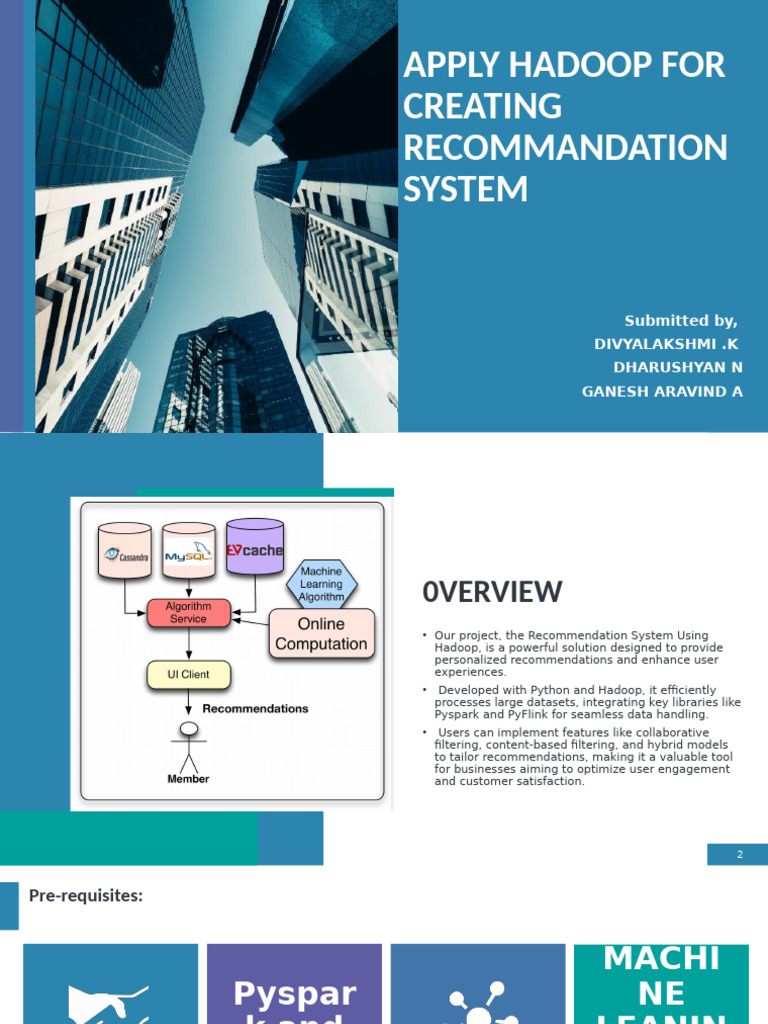 Apply Hadoop For Creating Recommandation System | PDF | Apache Hadoop | Apache Spark