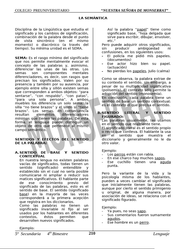 Introducción a la Semántica | PDF | Palabra | Semiótica