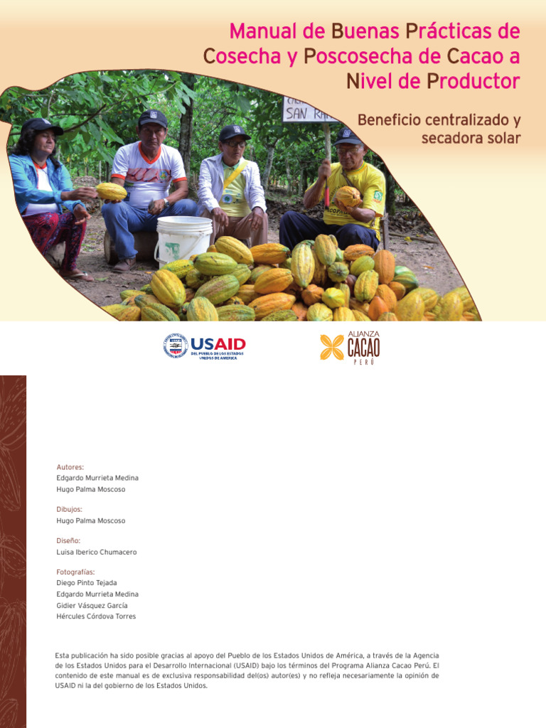 Manual de Cosecha y Poscosecha de Cacao | PDF | Fermentación | Cosecha
