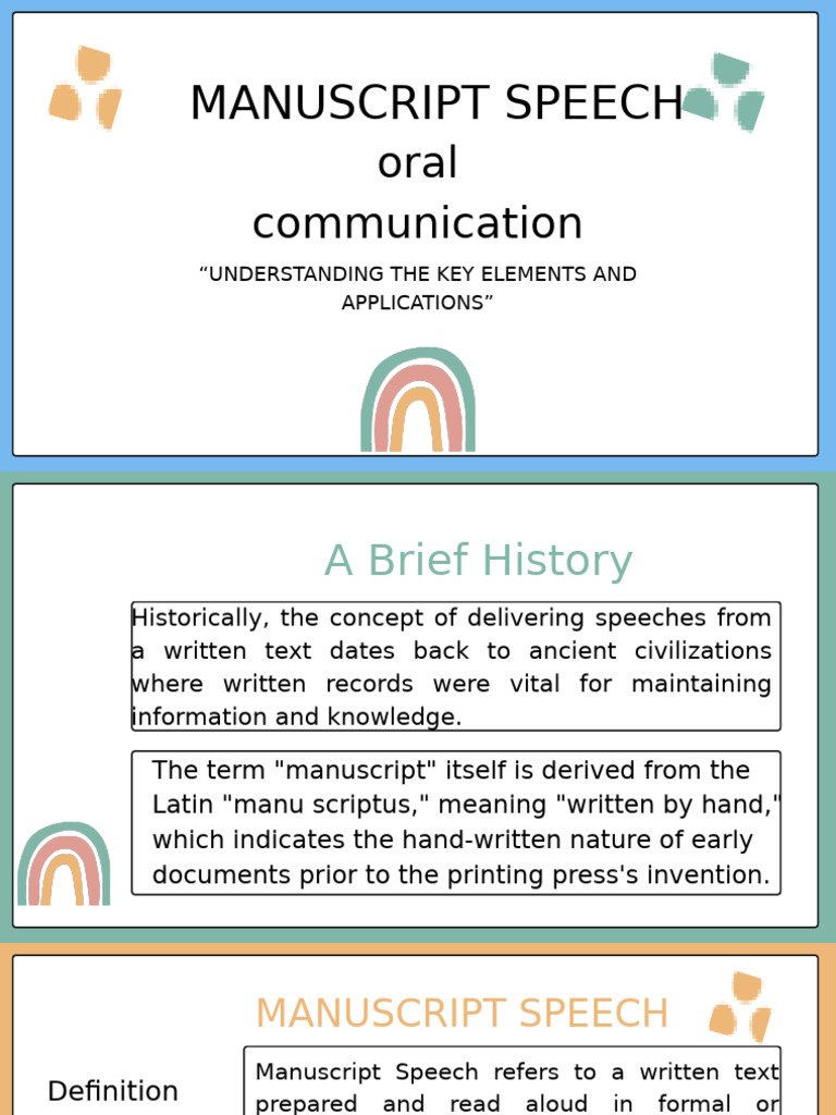 Oral Communication (MANUSCRIPT Q2) | PDF | Public Speaking | Human Communication